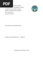Línea Del Tiempo De La Comunicación Pdf Telecomunicaciones