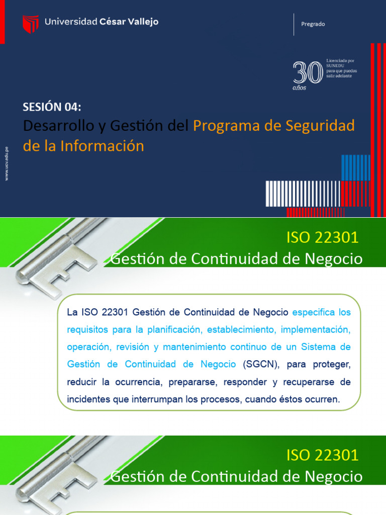 ISO 22301: Gestión de Continuidad de Negocio | PDF | Informática