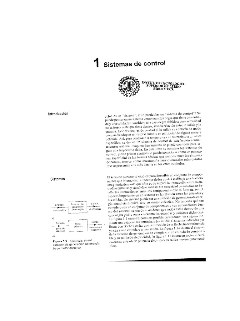 Tema 1 Teoria de Control | PDF