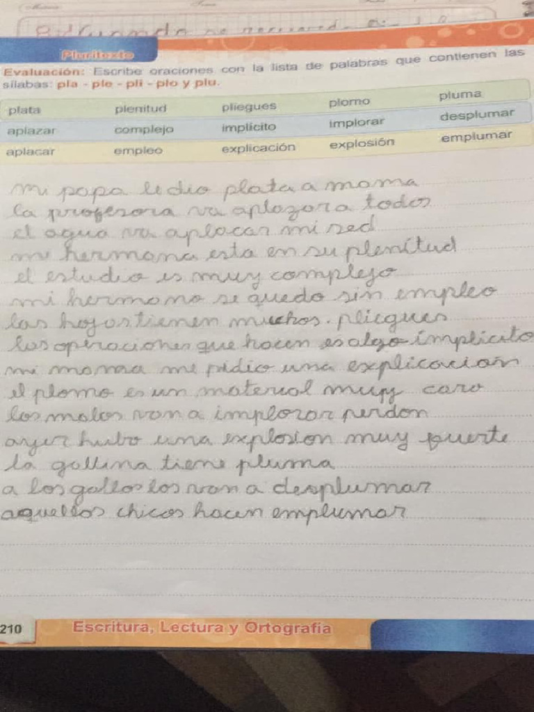 Tarea de Lenguaje | PDF