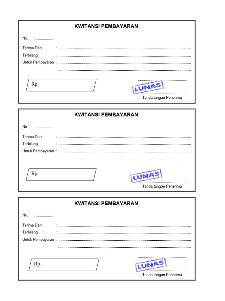 Kwitansi Pembayaran | PDF