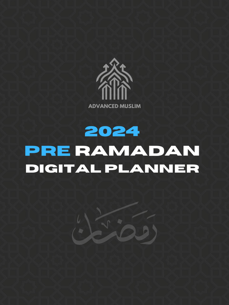 Pre Ramadan Planner 2024 | Download Free PDF | Ramadan | Abrahamic ...