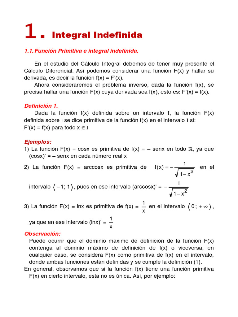 Antiderivadas Integralesinmediatas | PDF | Integral | Función (Matemáticas)