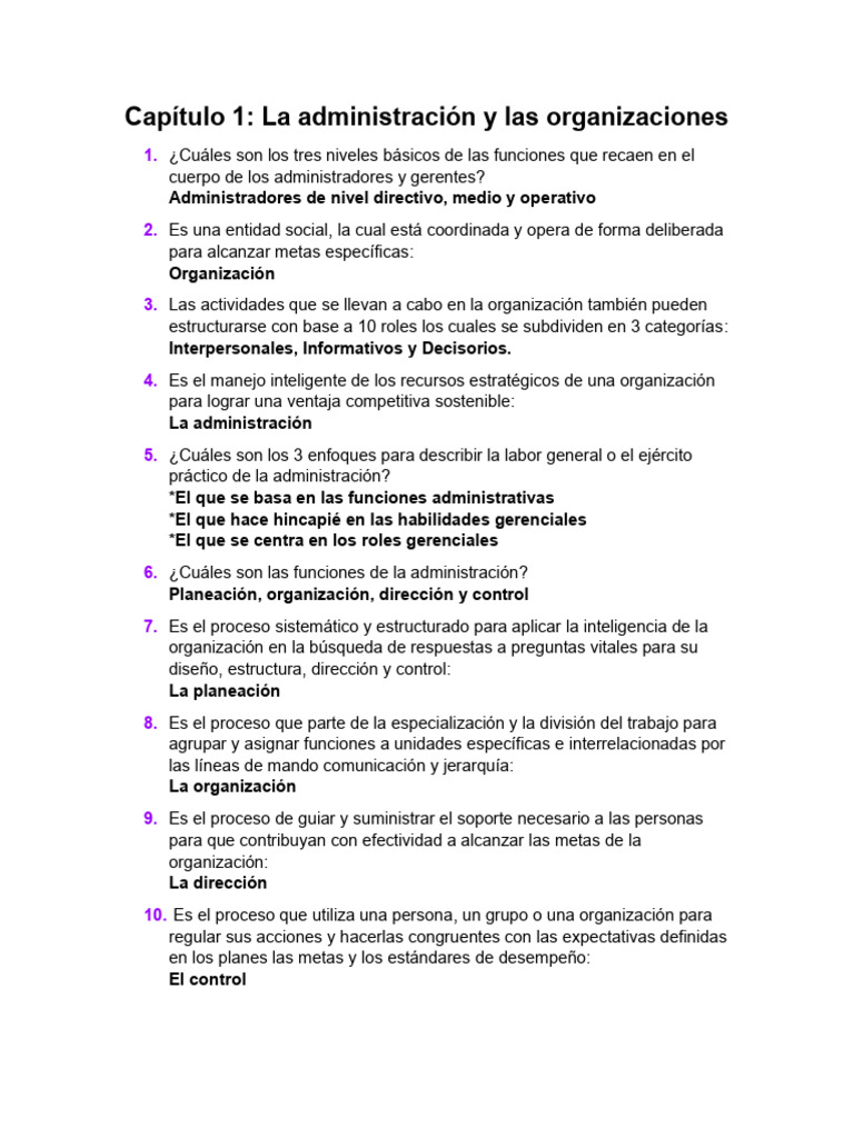 Capitulo 1 P y R | PDF | Planificación | Business