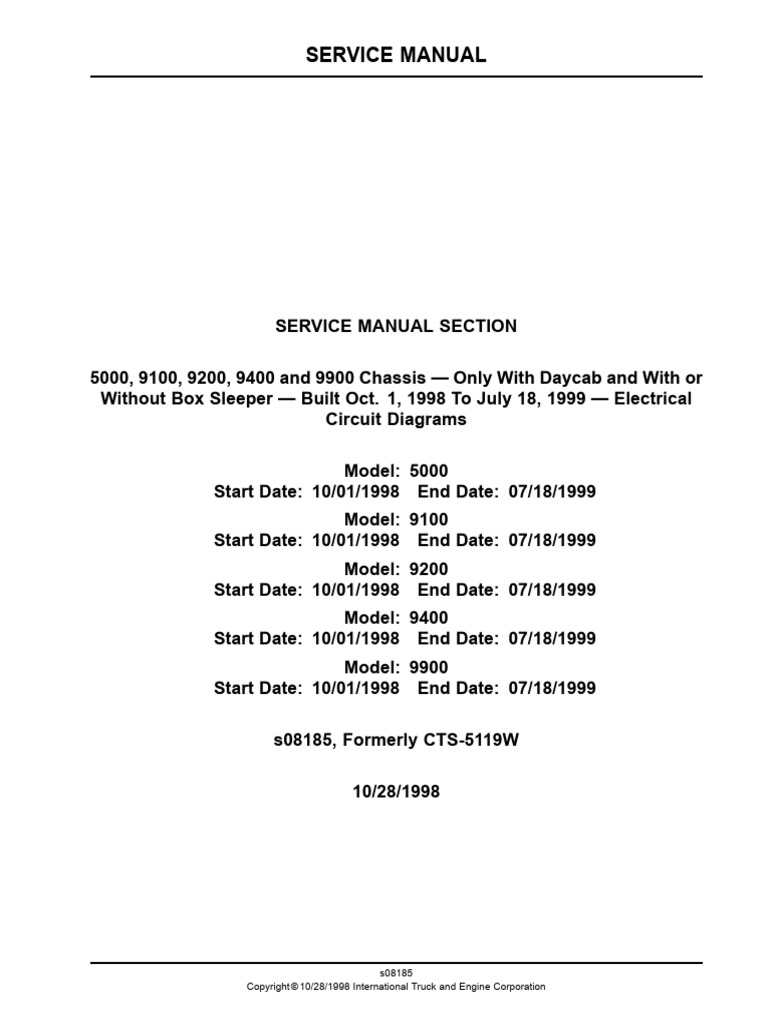 Service Manual | PDF | Fuse (Electrical) | Land Vehicles