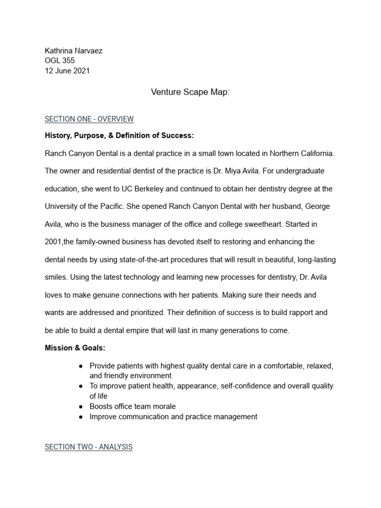 Venture Scape Map | PDF | Dentistry | Health Care