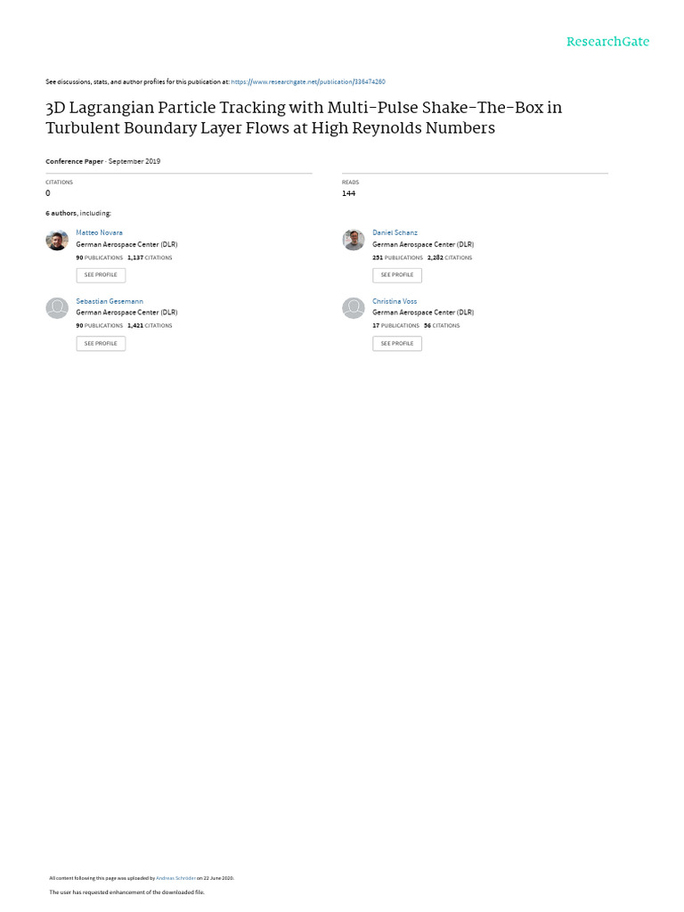 3D Lagrangian - Particle - Tracking - With - Multi-Pulse - S | PDF ...