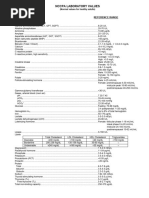 USMLE Normal Lab Values | PDF | Metallic Elements | Chemical Substances
