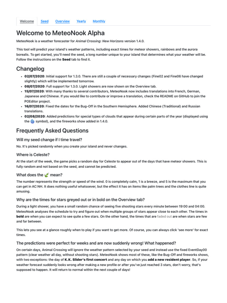 MeteoNook Alpha | PDF