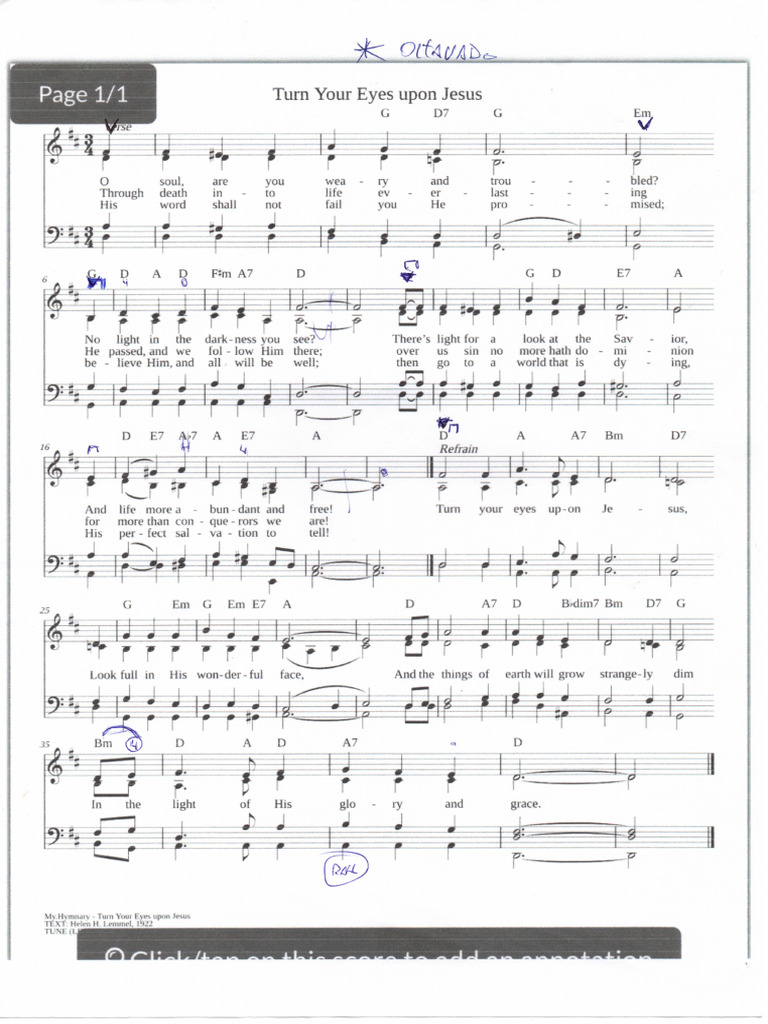 Turn Your Eyes Upon Jesus | PDF