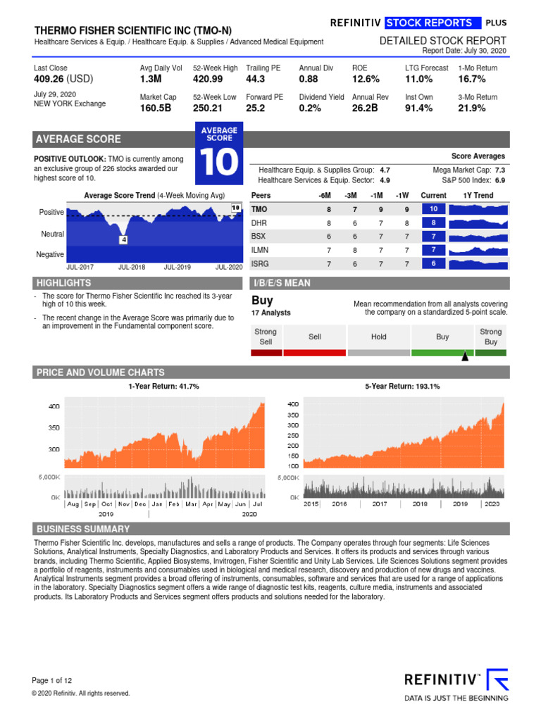 Detailed Stock Report Sample | PDF