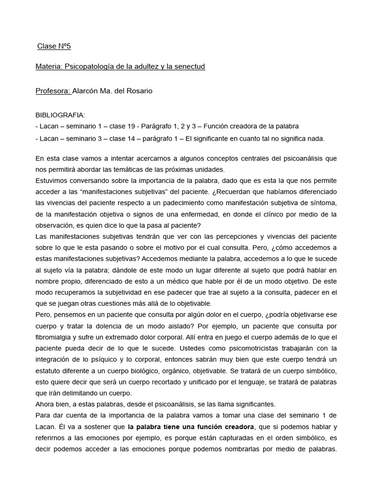 Clase 5 Psicopato | PDF