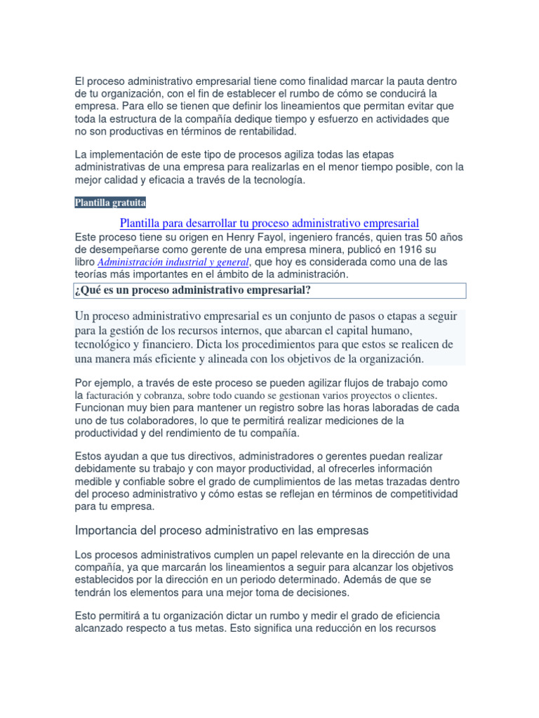 Etapa de Procesos | PDF | Business | Negocios económicos