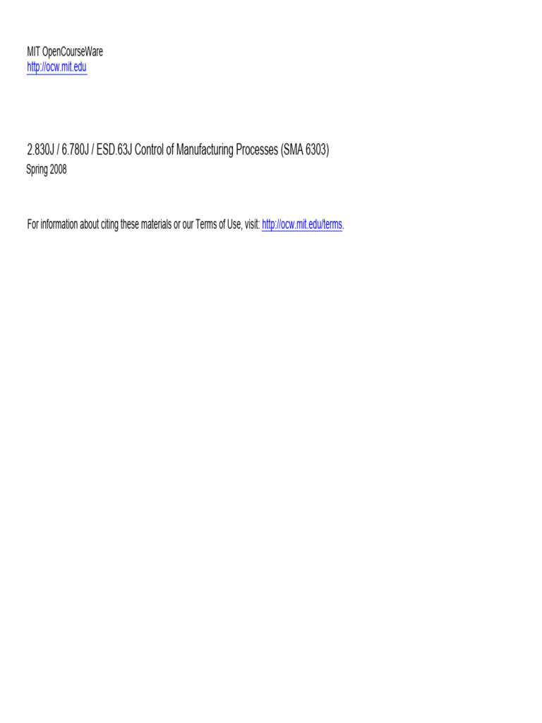 Advanced and Multivariate SPC | PDF | Moving Average | Weighted ...