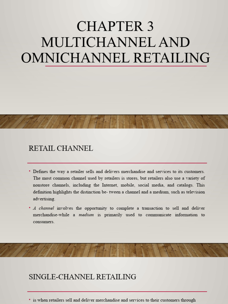 CHAPTER 3 Multichannel and Omnichannel Retailing | PDF | Retail | Online Shopping