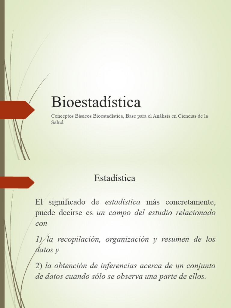 Tema 1B - Conceptos Básicos Bioestadística. | PDF | Estadísticas | Medición