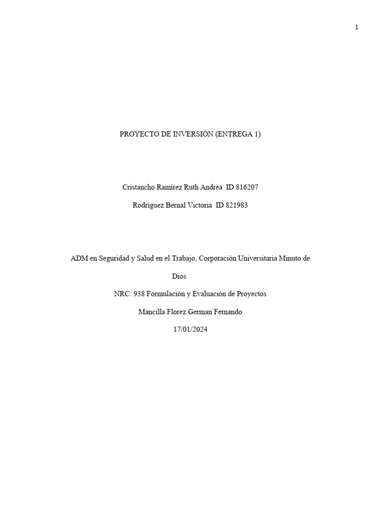 Formulación Y Evaluación De Proyectos Pdf Business Software 3157