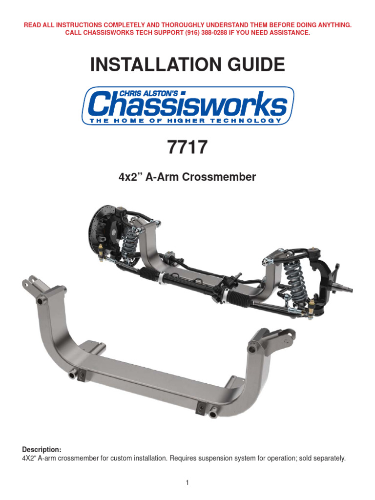 A Arm Crossmember Isntalation | PDF | Automotive Industry | Motor Vehicle