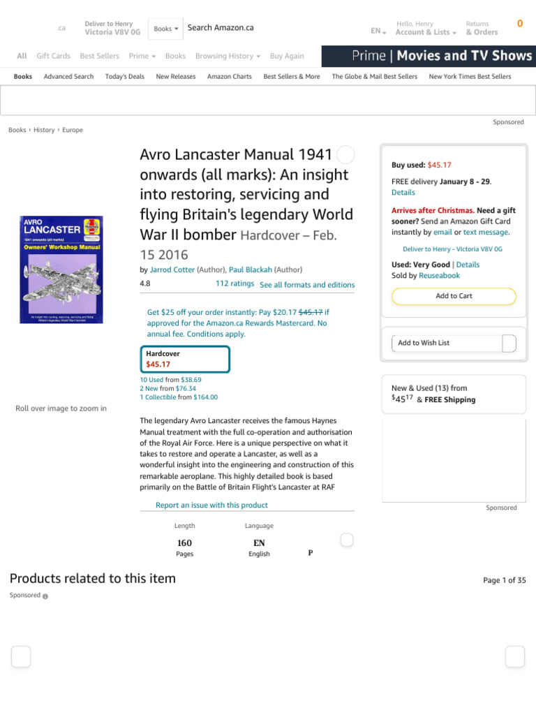 Avro Lancaster Manual 1941 Onwards (All... by Cotter, Jarrod | PDF