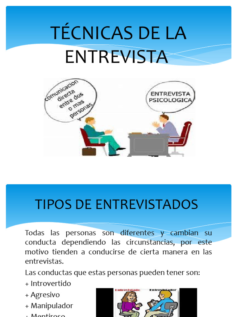 Tecnicas de La Entrevista | PDF | Ciencia cognitiva | Cognición