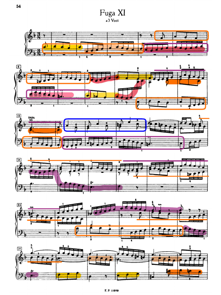 Bach Fugue 11 Elizabeth | PDF