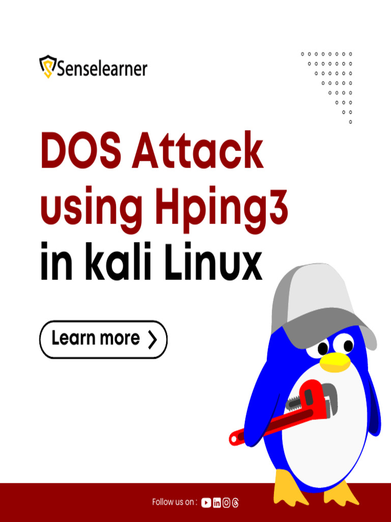 DOS Attack Using Hping3 in Kali Linux | PDF