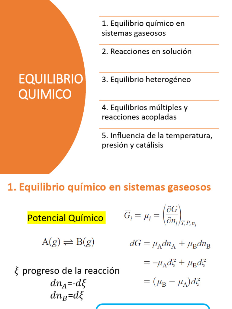 Equilibrio Quimico | PDF