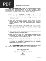Joint Affidavit of Undertaking | PDF