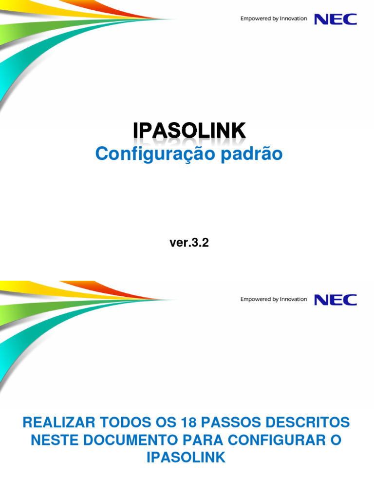 Ipasolink Configuração Padrão - Ver3.2 | PDF | Ciência da Computação ...