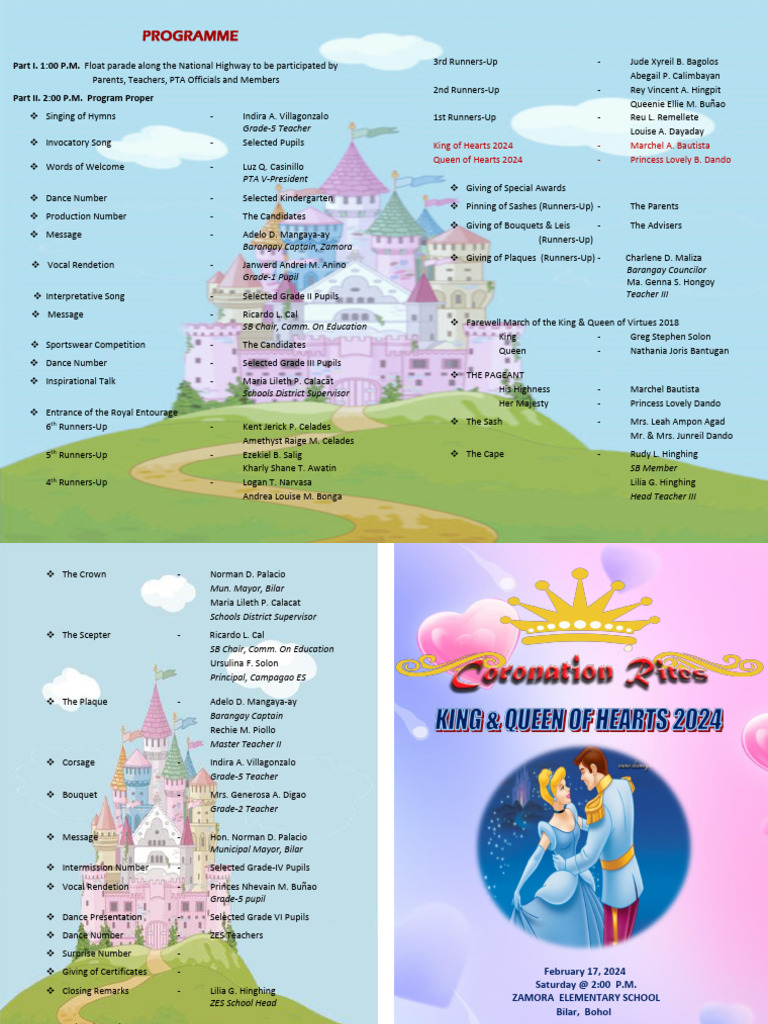 Program Coronation 2024 | PDF