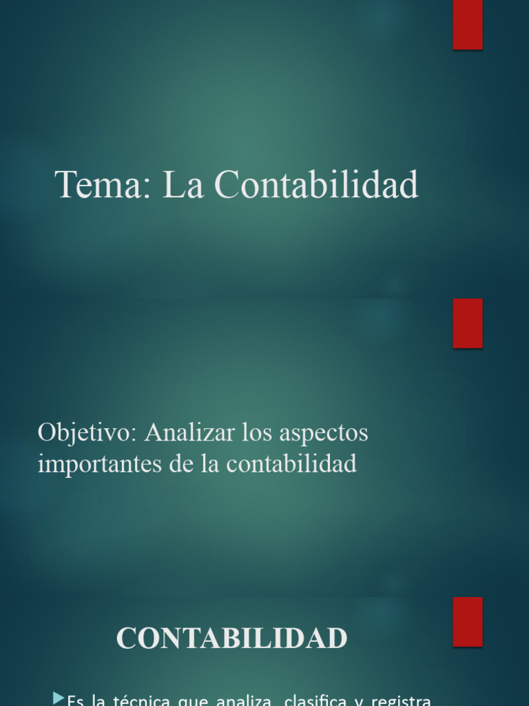 Contabilidad - Definicion Imp y Objetivos | PDF | Contabilidad ...