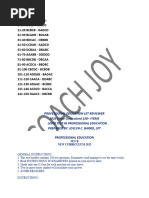 Let Table of Specification 2023-2024 | PDF | Mathematics | Science