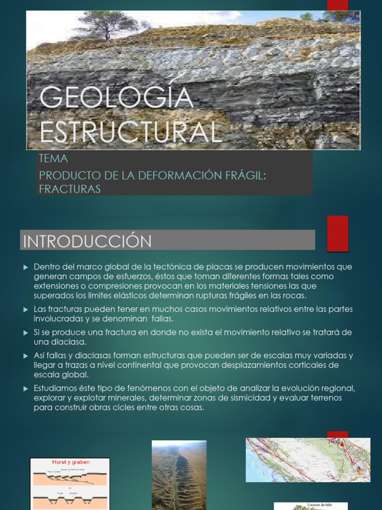 Fracturas y Fallas en Geología | PDF | Falla (geología) | Fractura