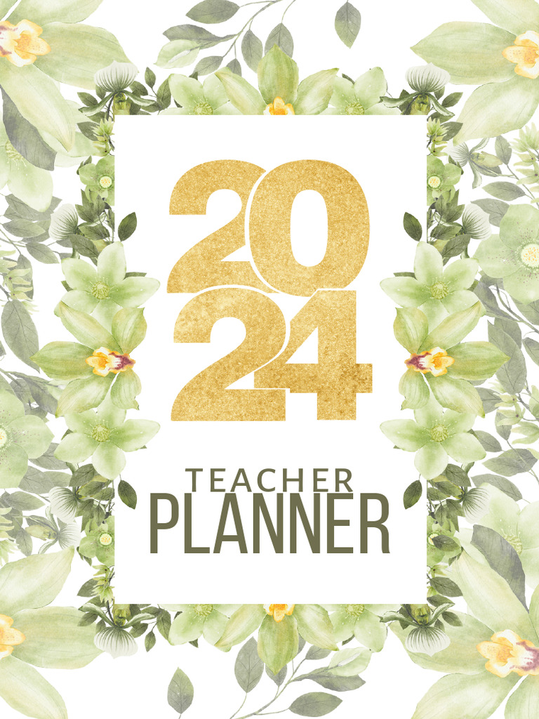Teacher Planner 2024 Calendar & Info | PDF