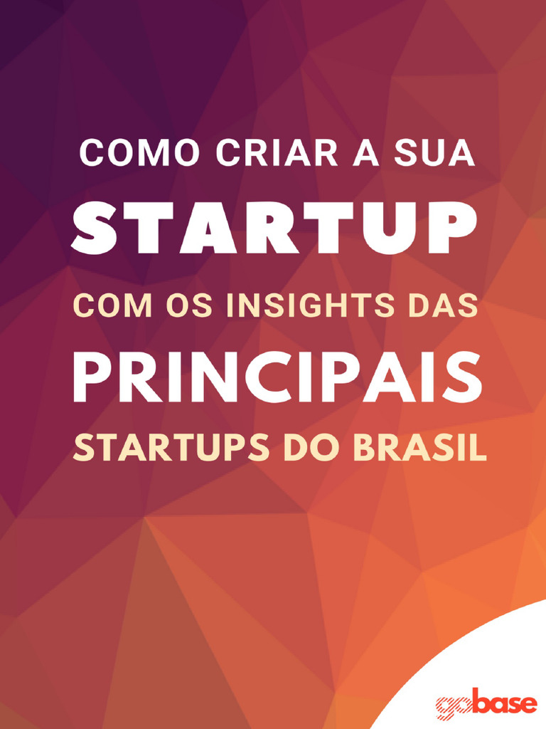 Como Criar A Sua Startup | PDF