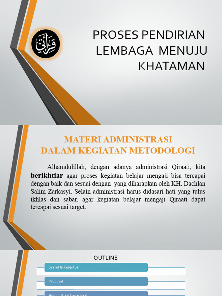 Proses Pendirian Lembaga Menuju Khataman | PDF