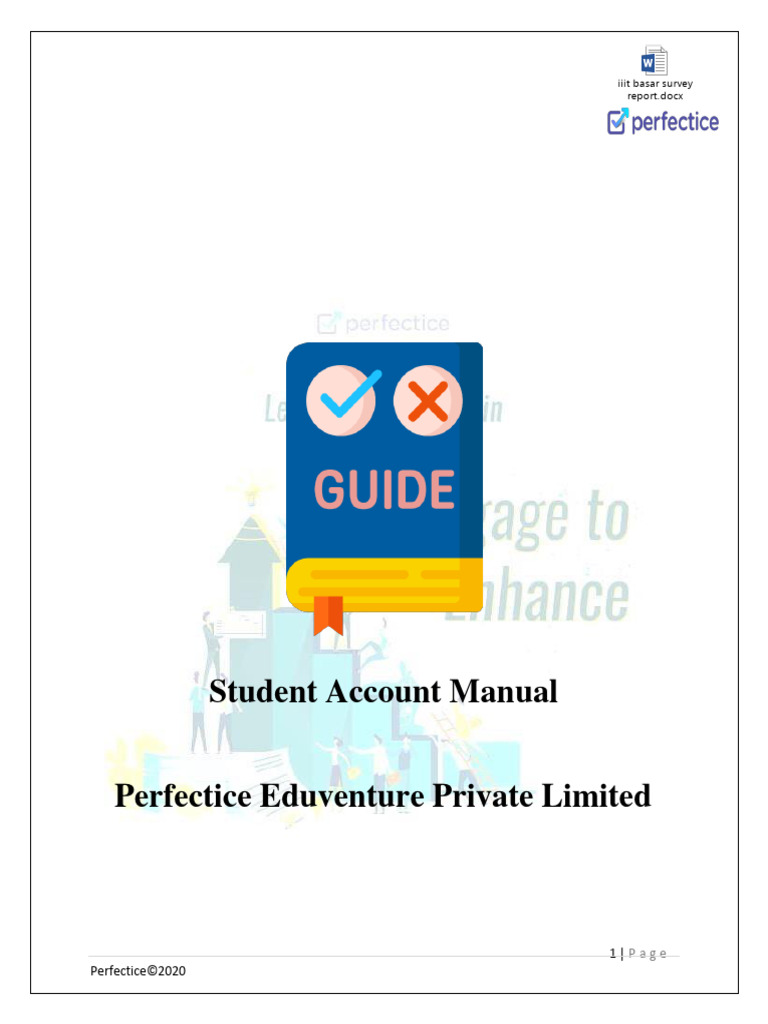 Student Manual For Perfecto | PDF | Multiple Choice | Login