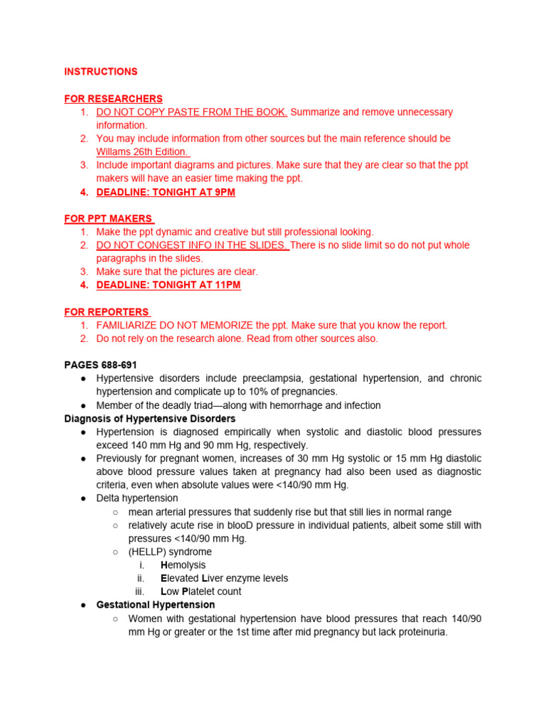 Ob 2 - Hypertension in Pregnancy Report | PDF | Angiogenesis | Blood ...