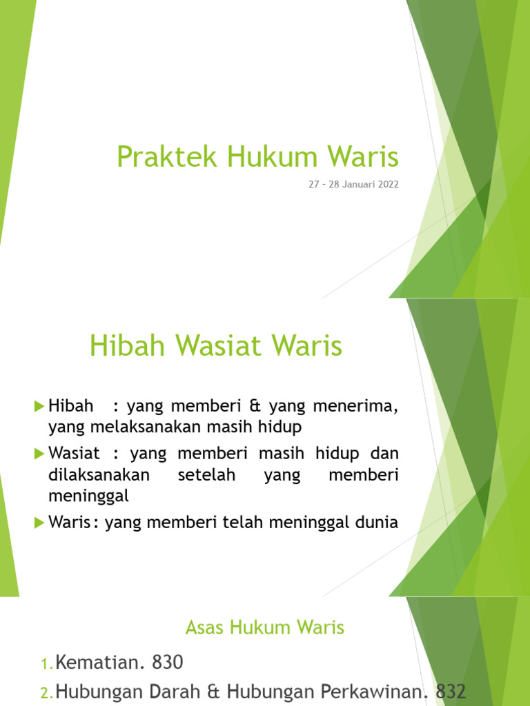 Asas Hukum Waris | PDF
