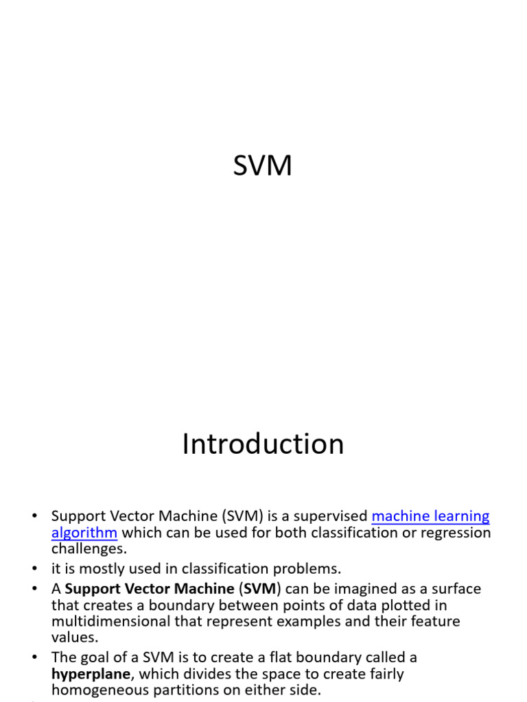 SVM | PDF | Support Vector Machine | Statistical Classification