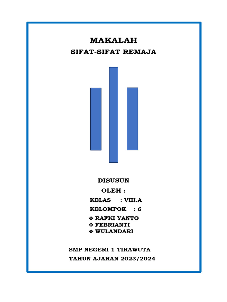 Sifat-Sifat Remaja dan Pembentukannya | PDF