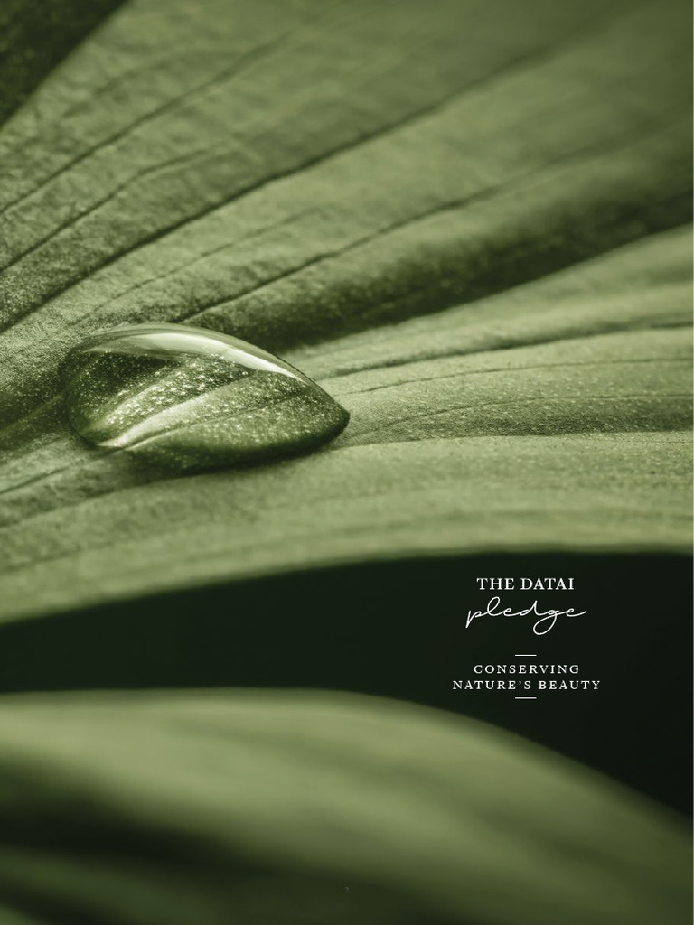 The Datai Pledge Brochure 2 | PDF | Coral Reef | Sustainability