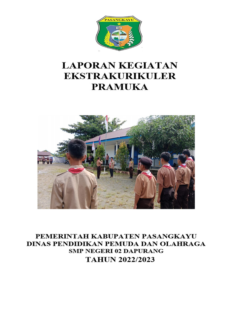 Laporan Kegiatan Ekstrakurikuler Pramuka SMP | PDF