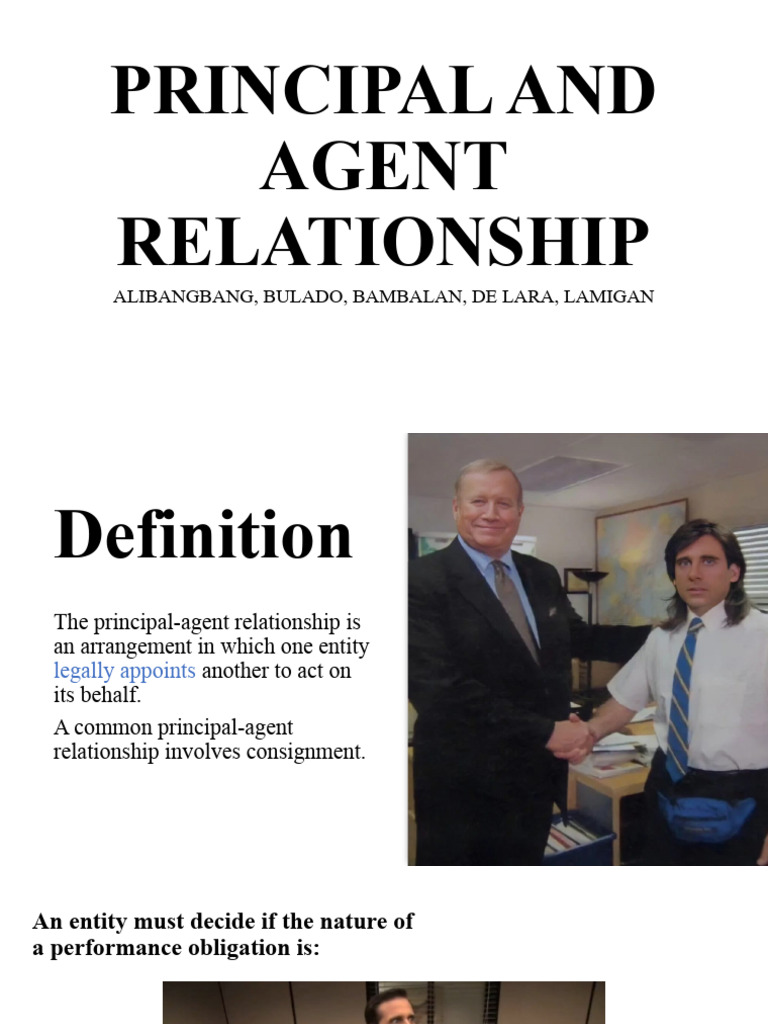 Group 6 Principal Agent Relationship Pdf Business Economies