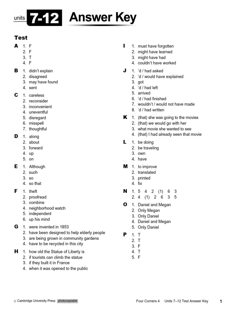 FC4 T07 12 Key | PDF