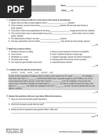 Note Expansion Worksheet 2 | PDF