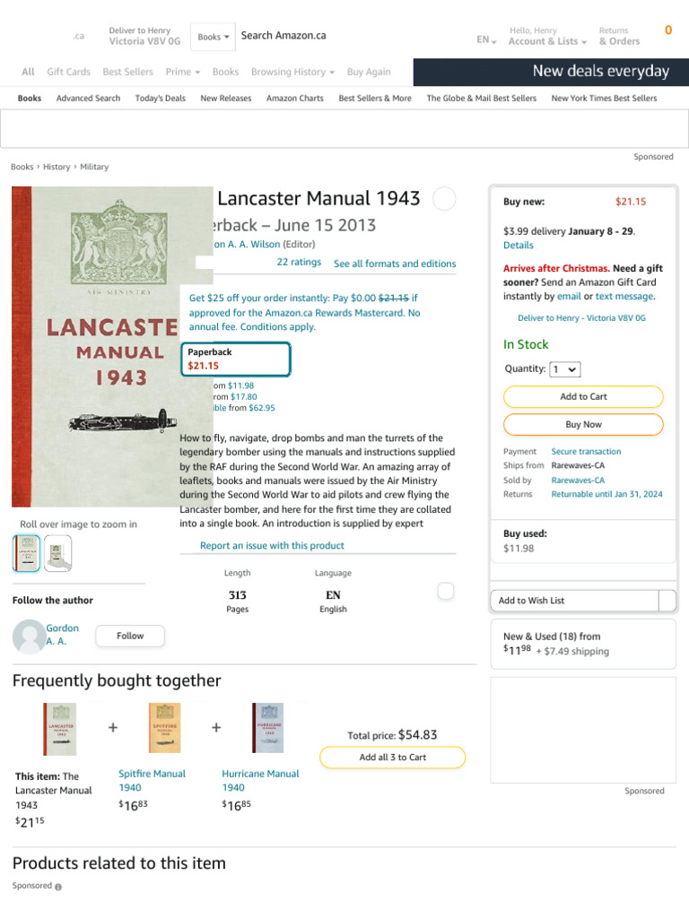 The Lancaster Manual 1943 - Wilson, Gordon A. A. - 9781445614427 ...