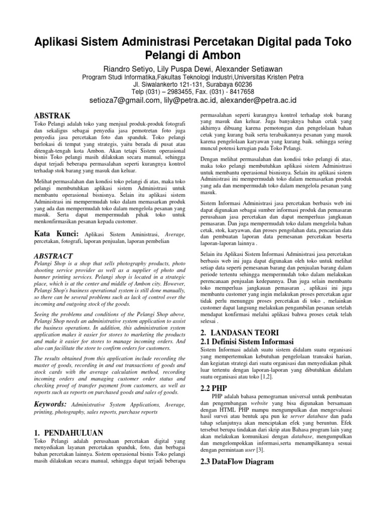 Flow Chart Percetakan Digital Printing | PDF