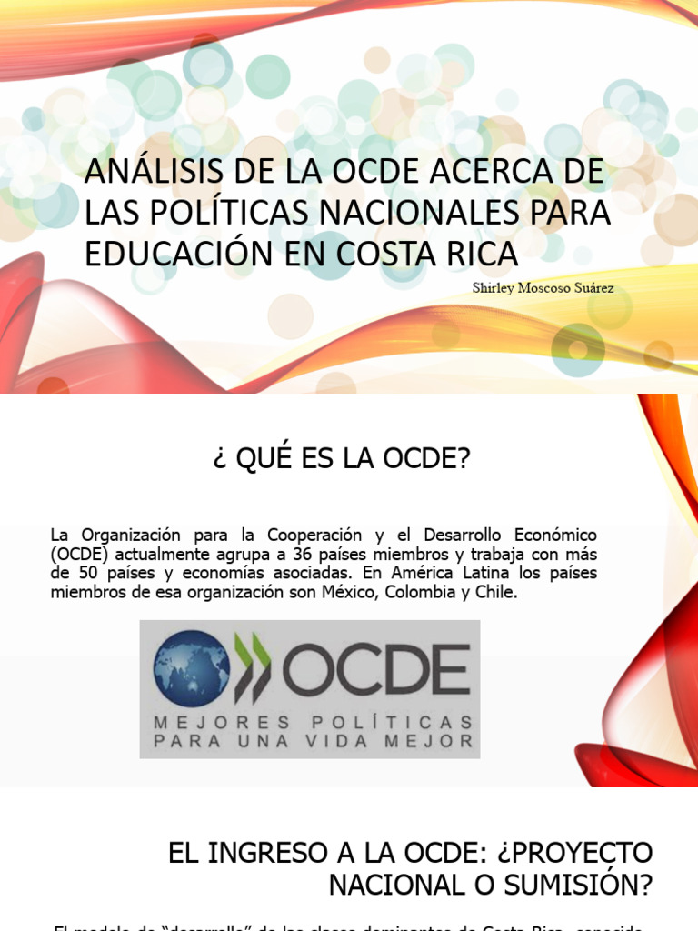 Exposicion OCDE | PDF | Educación de la primera infancia | Enseñando