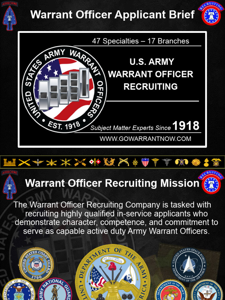 Warrant Officer Application Process Overview | PDF | Warrant Officer ...